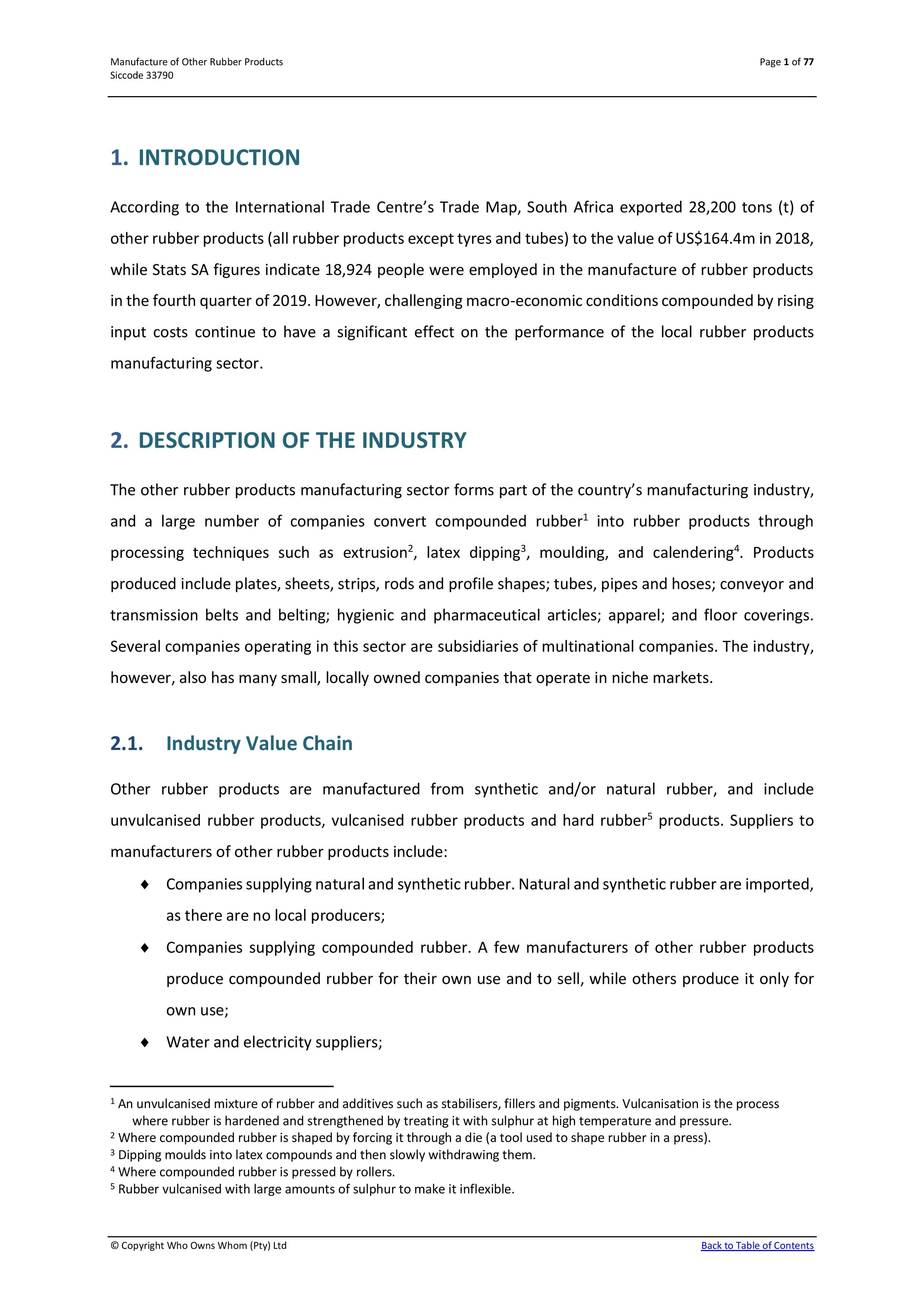 Manufacturing: Industry Report - Who Owns Whom